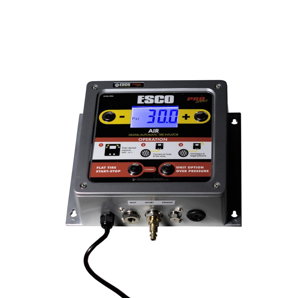 Digital Wall Mounted Tire Inflator – Aluminum | ESCO