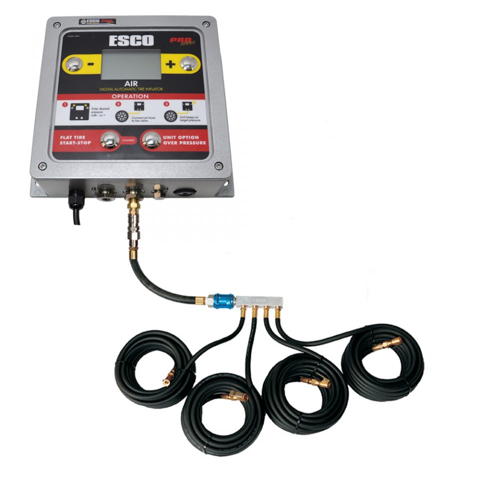 Wall Mounted Tire Inflation System w/ 4-Hose Manifold | ESCO