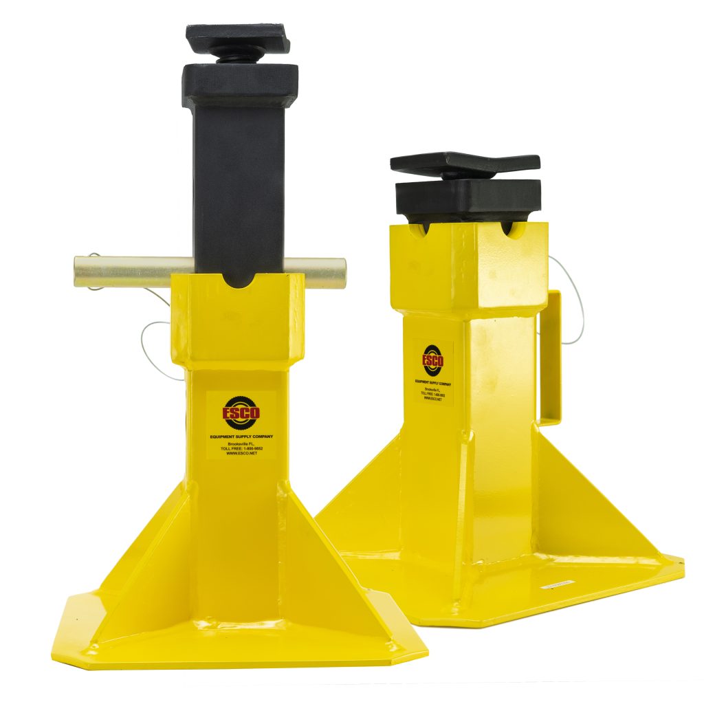 22 Ton Jack Stands with Adjustable Screw Top Saddle (Pair) | ESCO