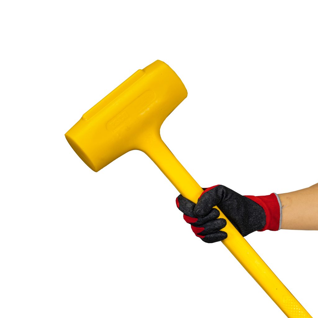 10.5 lbs. x 30 in. Polyurethane Dead Blow Hammer – 3-1/4” Diameter Face ...